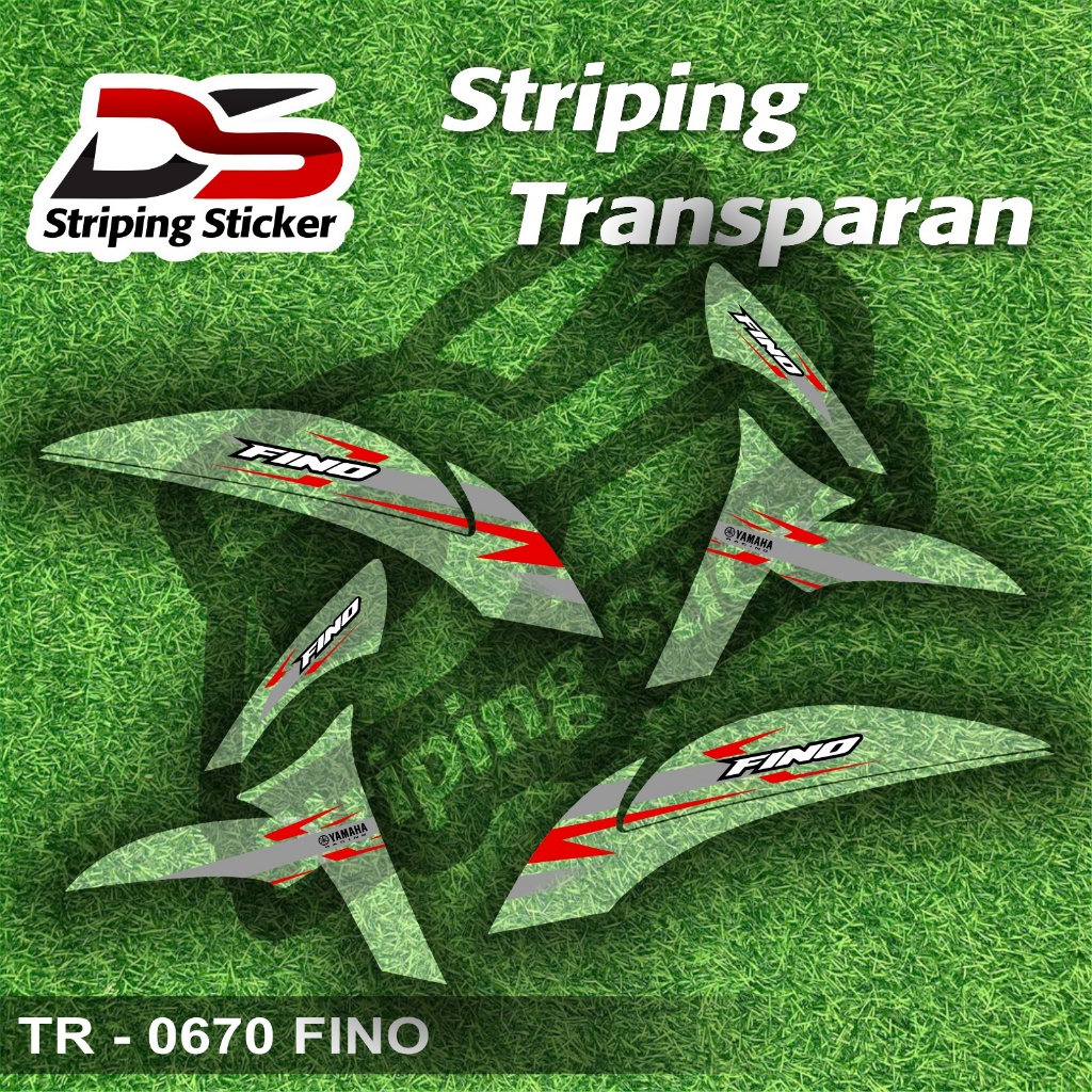 Fino's Transparent Sticker Striping(TR-0670) Motorcycle Sticker ...
