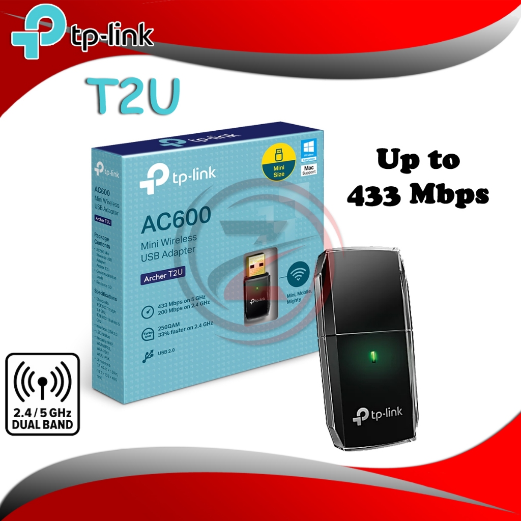 Tp-link Archer T2U AC600 Wireless Dual Band Mini USB Adapter Wifi ...