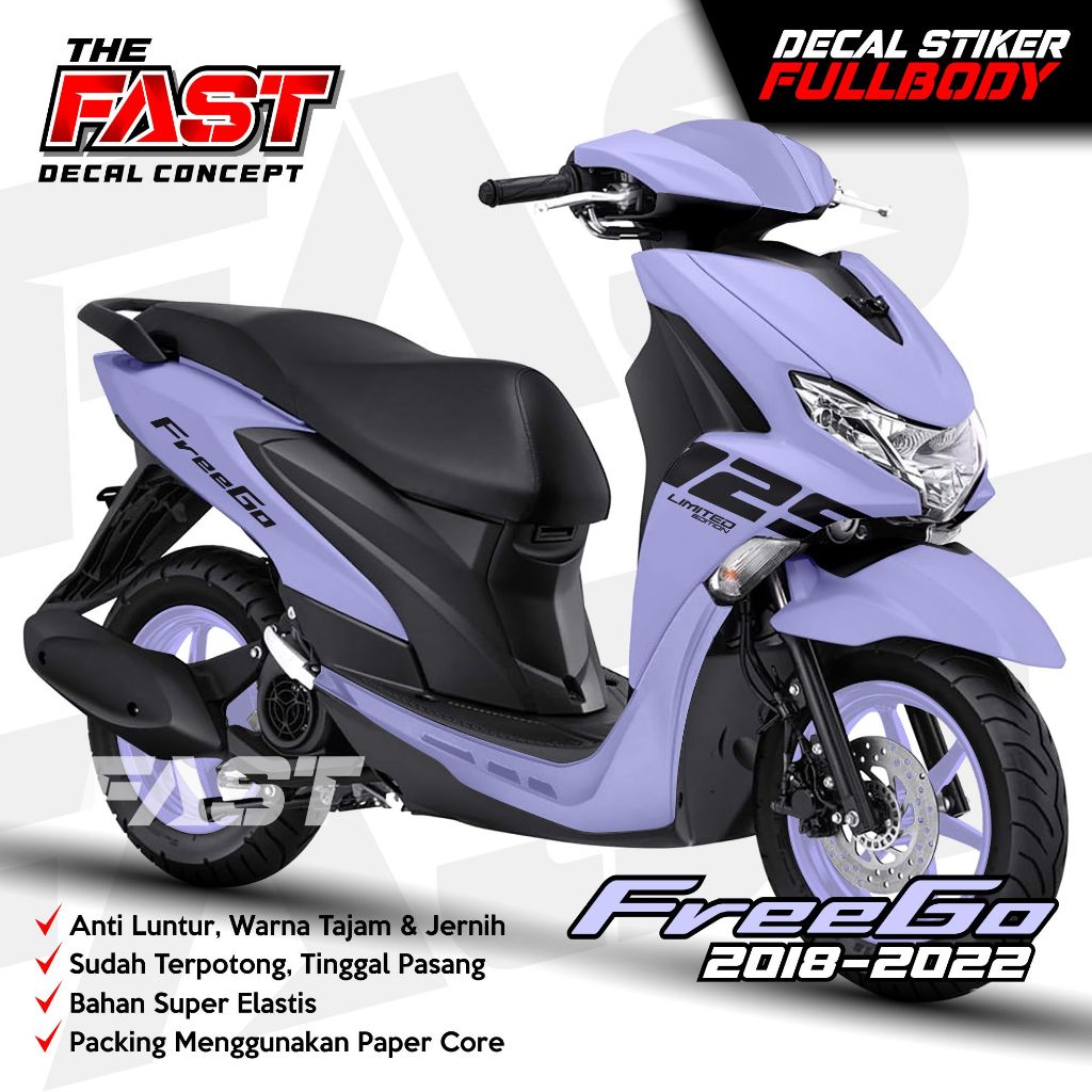 Terbaru Decal Freego 125 2018-2022 Full Body Polos 125 Sticker YAMAHA ...