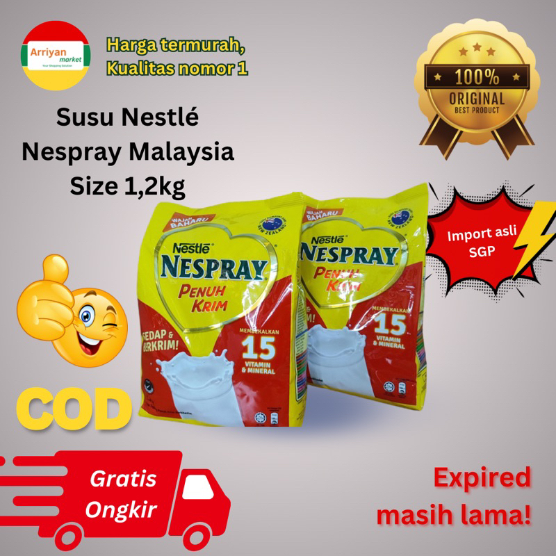 Nestle Nespray milk full cream 1.2kg Imprt Mly | Shopee Malaysia