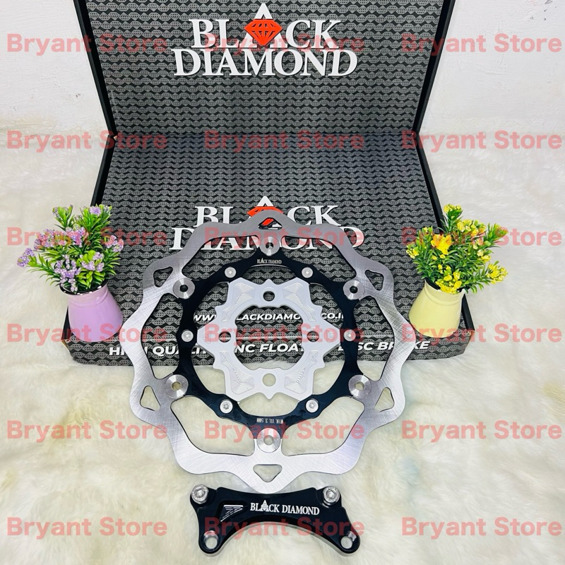 Front DISC PLATE BLACK DIAMOND MODEL GALFER SILVER 260MM BEAT SCOOPY ...