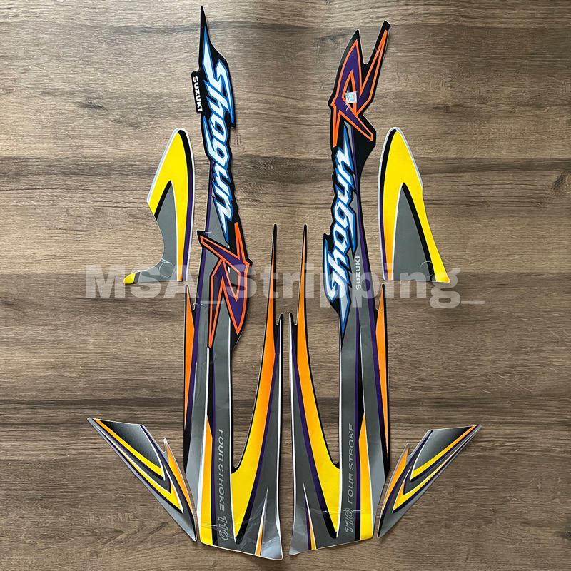 HITAM Stripping strip stickers for suzuki shogun 110 r Th.2002 Black ...