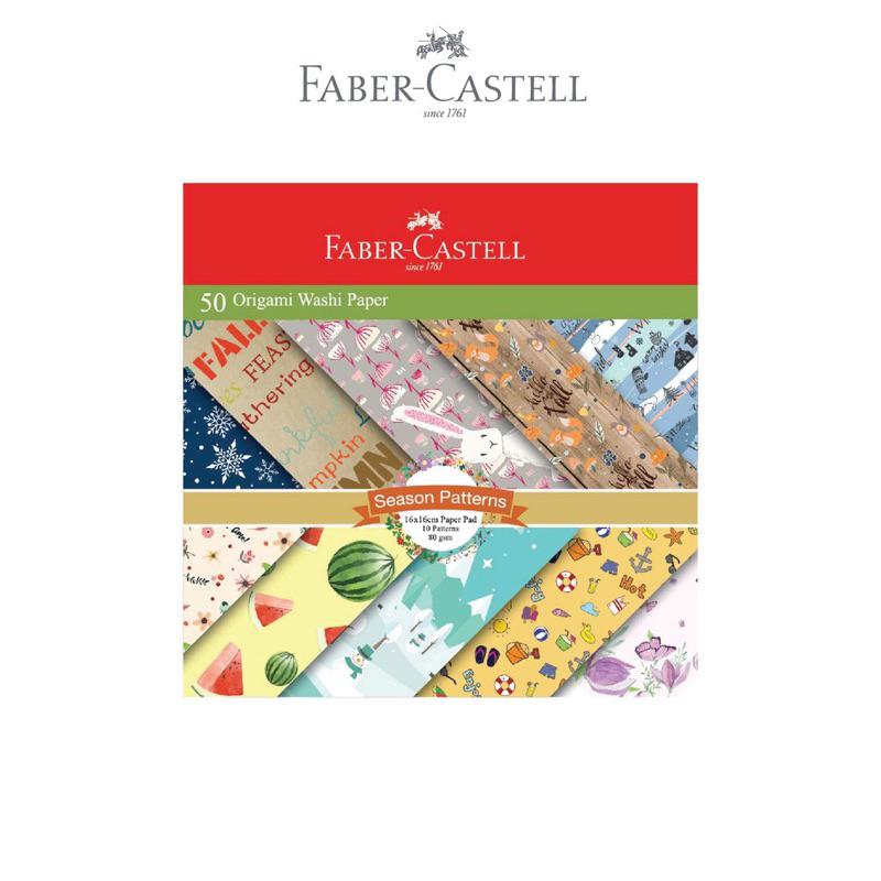 Origami Faber-Castell Paper 16x16cm/Washi Paper Season Patterns ...