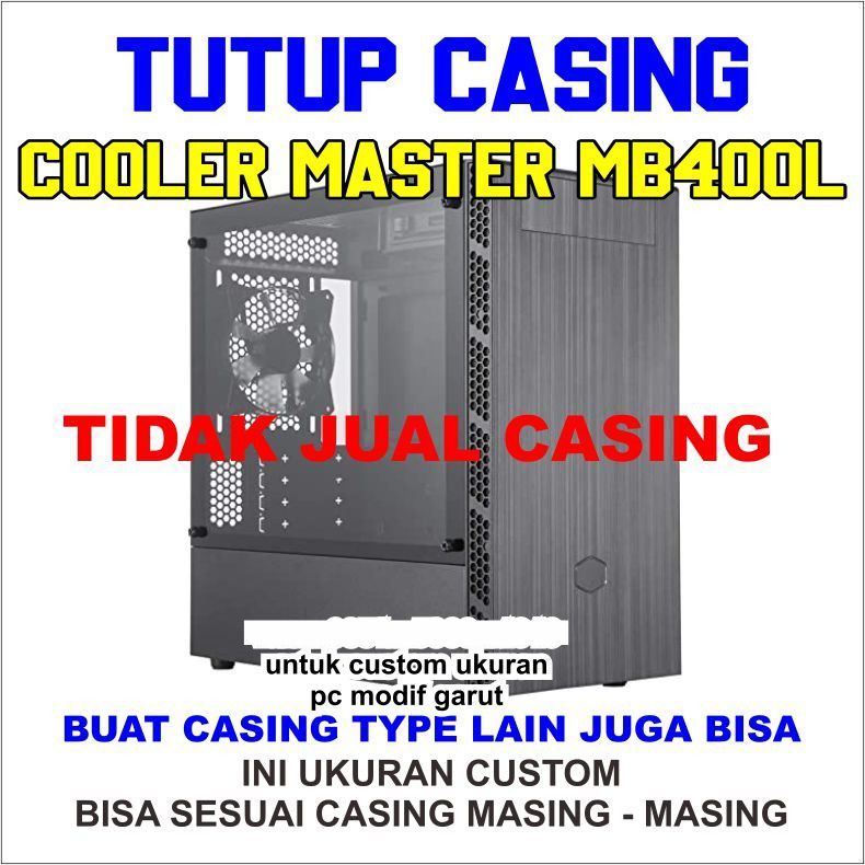 Side PANEL CASING PC cooler master mb400l Only The Lid | Shopee Malaysia