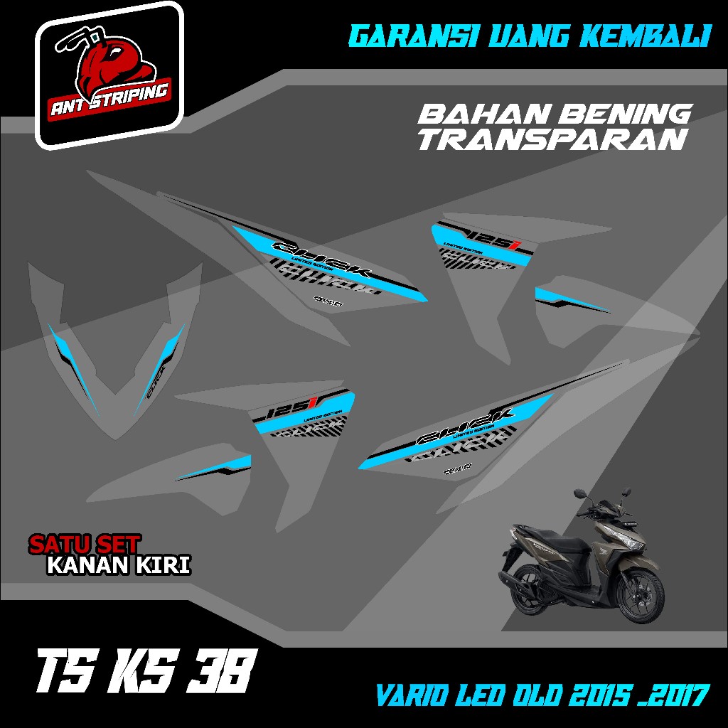 Striping Sticker Transparent Clear Vario Led old 2015 2016 2017 Racing ...