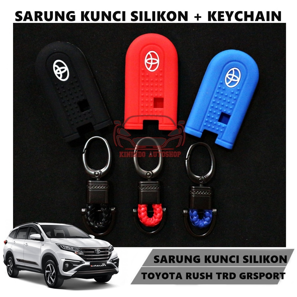 Silicone Key Cover/Remote Key Cover Toyota All New Rush TRD GR Sport ...