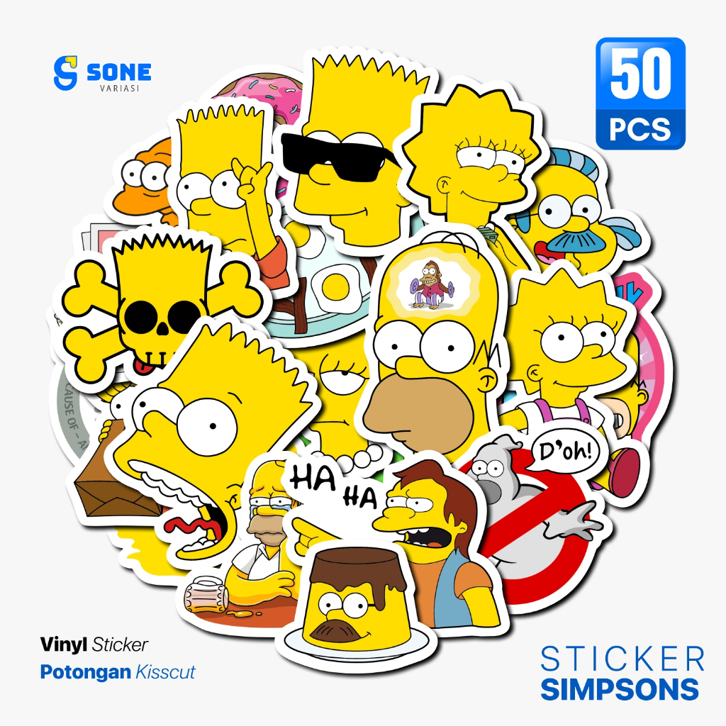 50pcs The Simpson Sticker/Waterproof Waterproof Vinyl/Sticker Aesthetic ...