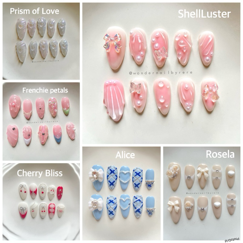 Press ON NAILS HANDMADE/FAKE NAILS/FAKE NAILS) | Shopee Malaysia