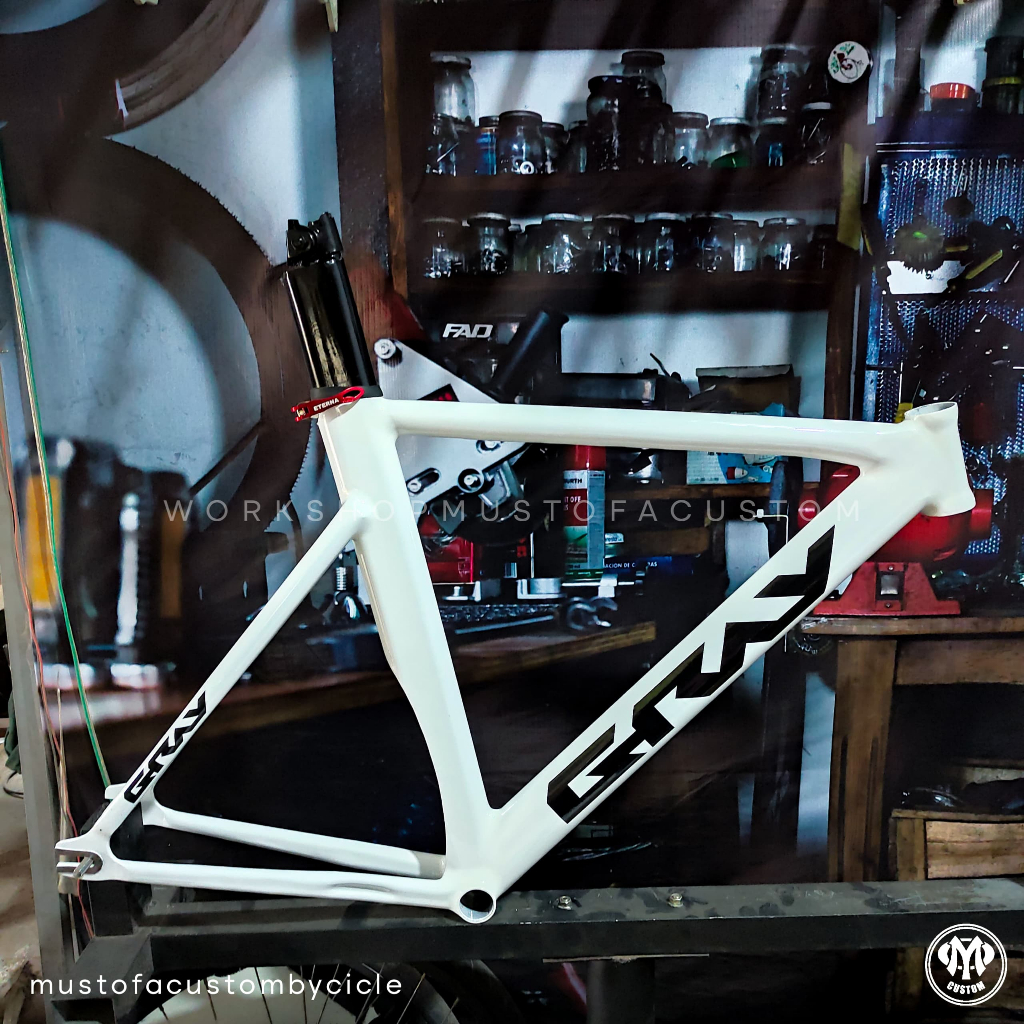 Frame Only - Gray Model Handmade Fixie Bike | Shopee Malaysia