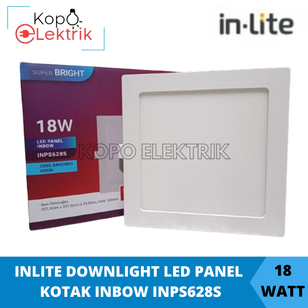 (1 Year GUARANTEE) INLITE Downlight Led Panel 18 Watt inbow BOX ...