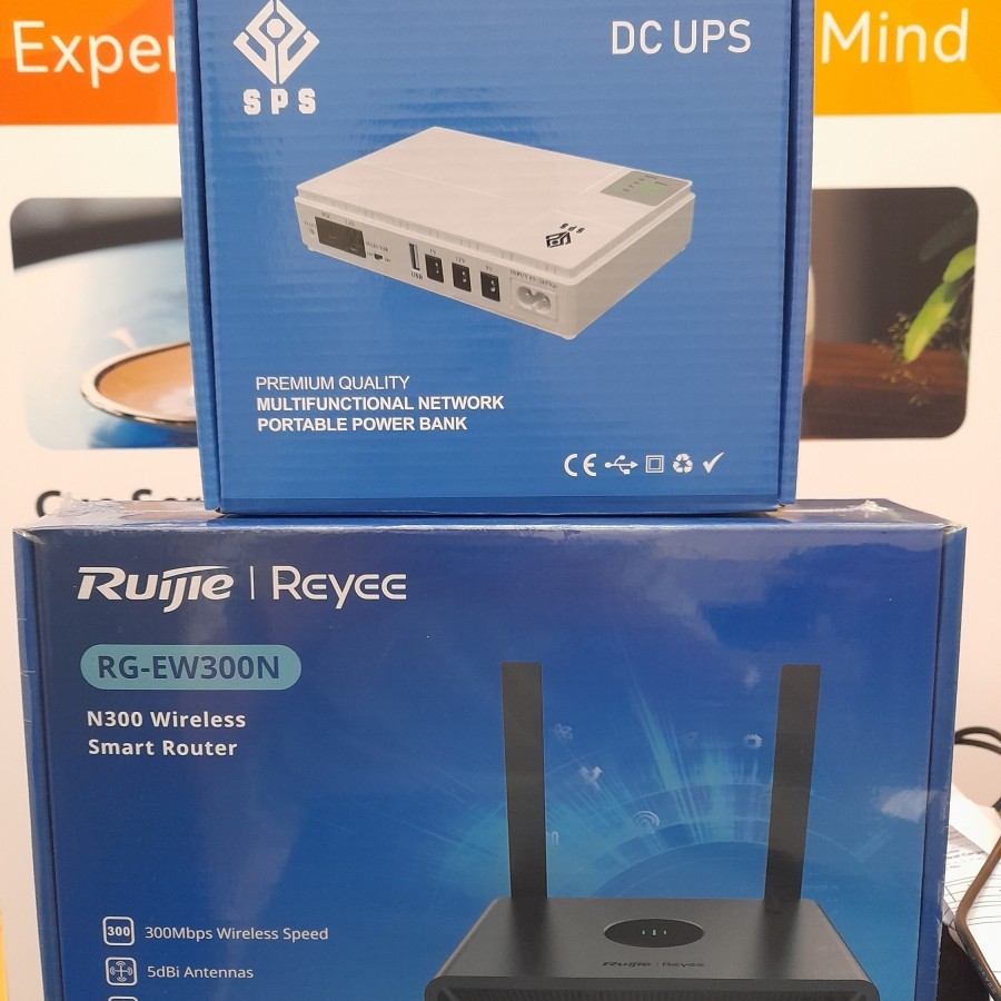 Ruijie RG-ew300n REYEE 300MBPS Wireless SMART ROUTER WIFI with DC UPS ...