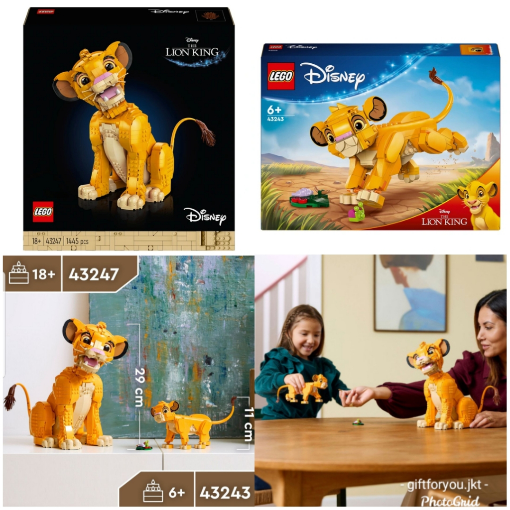 Lego Disney 43247 43243 Young Simba the Lion King Toy Bricks Toy ...