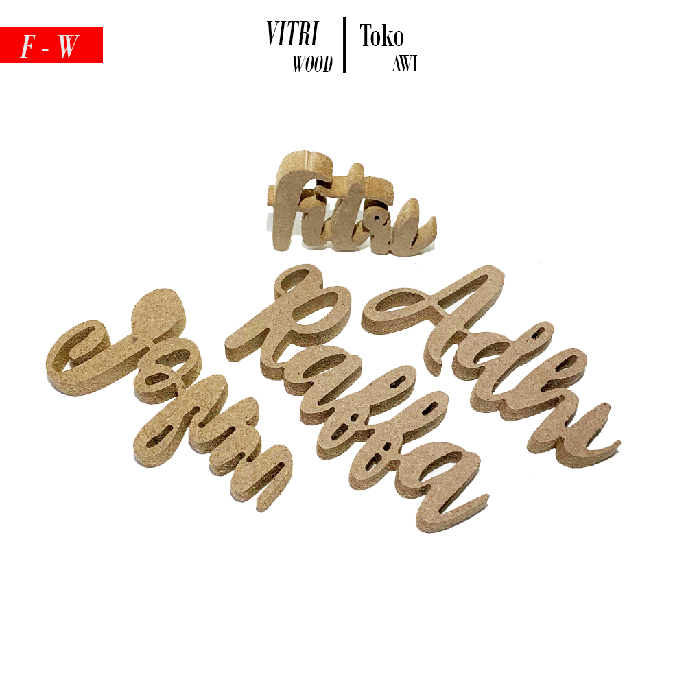 KAYU 3d Wood Letters Custom Carved Wood Names Wood Names Embossed Wood ...