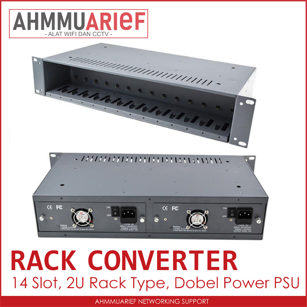 Rack Mount Fiber Optic Media Converter Rack Has a Power Supply | Shopee ...