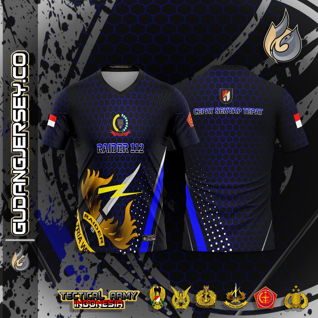 Jersey TNI AD/TNI AL/TNI AU/POLRI FREE CUSTOM LOGO | Shopee Malaysia