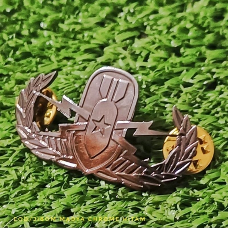 Brivet Brevet Wing Polri/Brimob EOD/JIBOM Madya | Shopee Malaysia