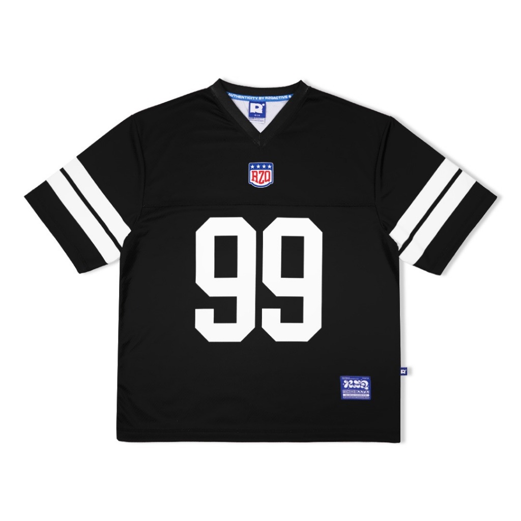 Rzq/monochrome 99/V-Neck Collar/Streetwear/Jersey/Oversize/Boxy Fit ...