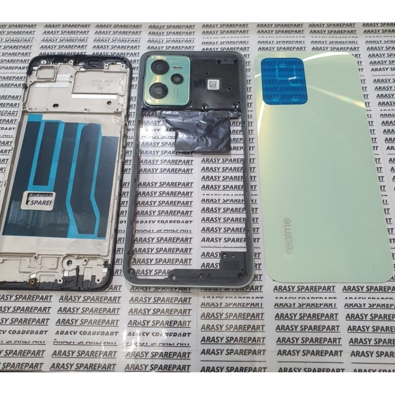 Realme C35 Fullset Housing Casing Complete with 3 Parts of Bone Frame ...