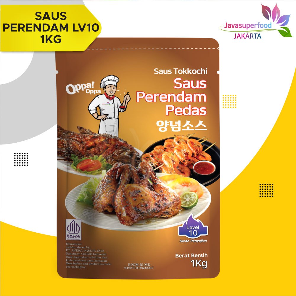 Tokkochi Spicy Soaking Sauce Spicy Buldak Sauce 1Kg Level 10 Oppa-Oppa ...