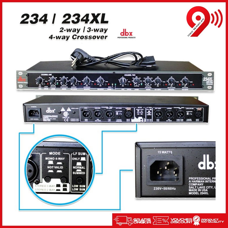 Mixer dbx 234XL Equaliser dbx SUB 2serial Graphic EQ equalizer dbx 215sub Grade A Good | Shopee ...