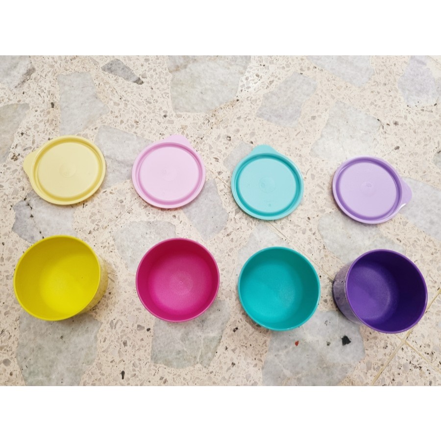 Small MINI Container Medicine Accessories Box - TUPPERWARE SNACK CUP ...