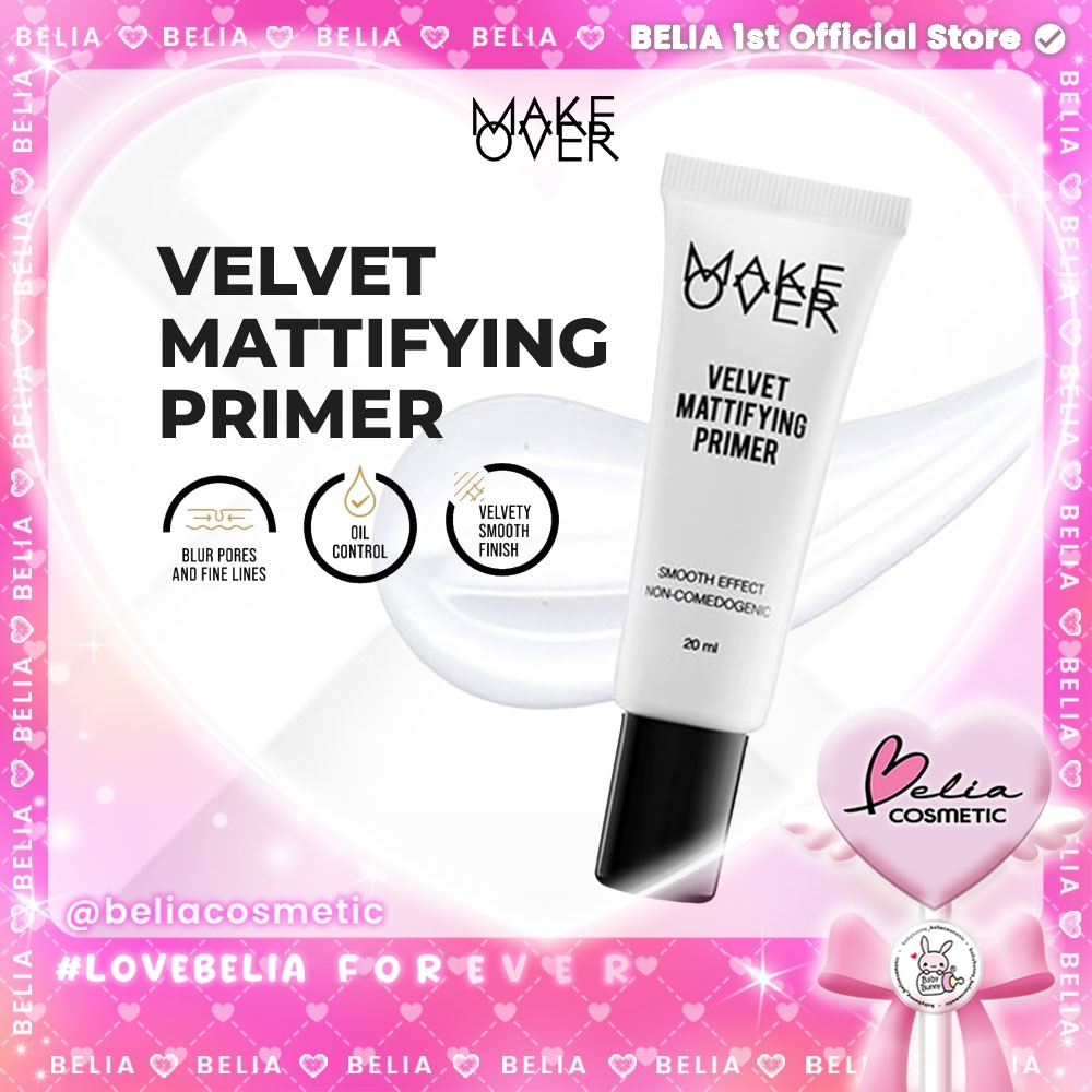 Belia MAKE OVER Velvet Mattifying Primer 20ml | Makeover | Shopee Malaysia