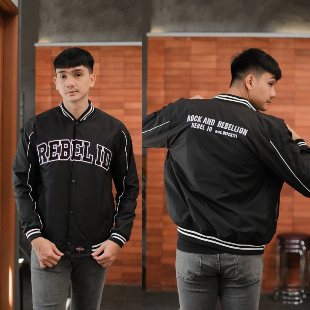 Baseball Jacket Matt Parachute Full Embroidery Original Rebel ID ...