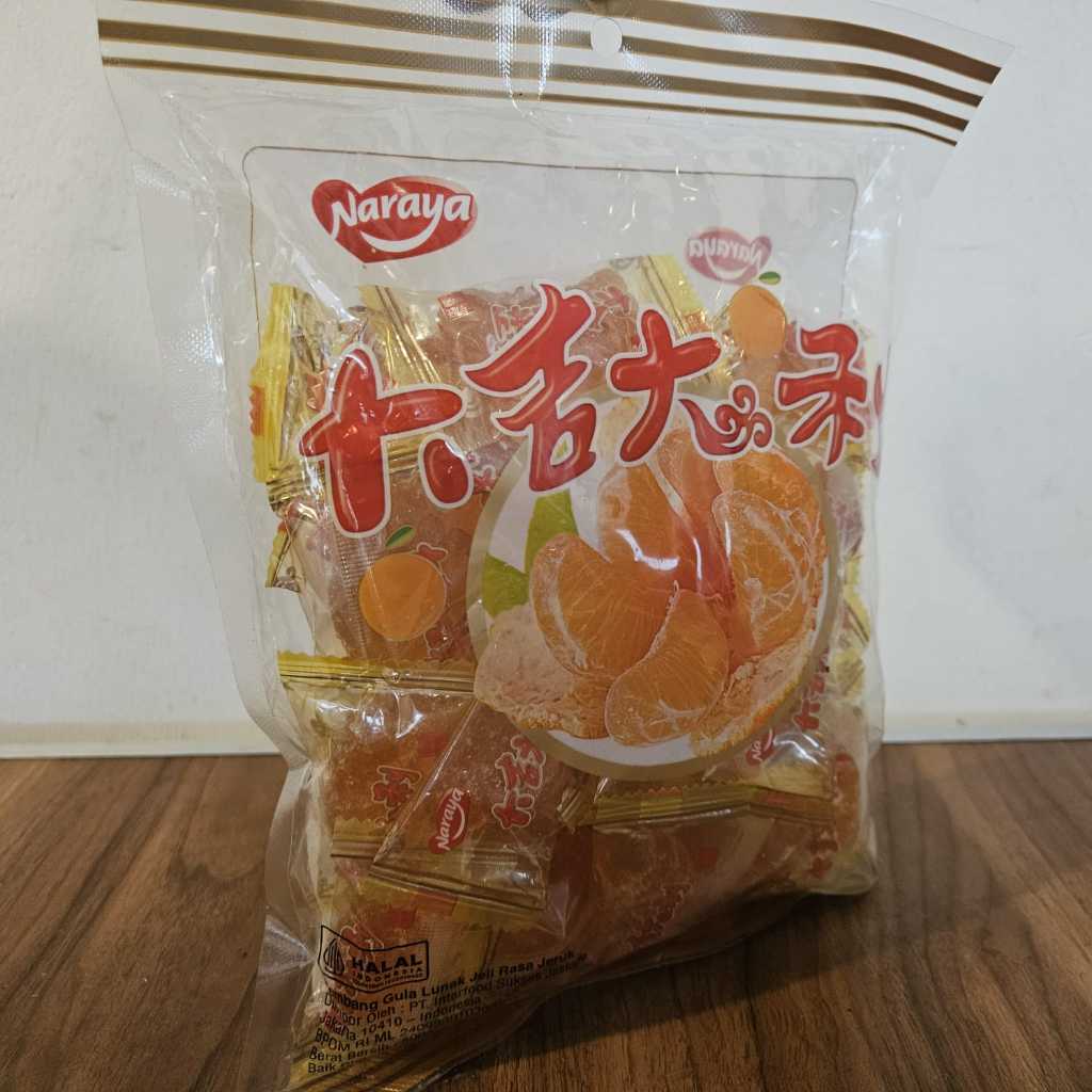Naraya Candy Jelly Candy Soft Candy Mandarin Orange Flavor 500g Halal ...