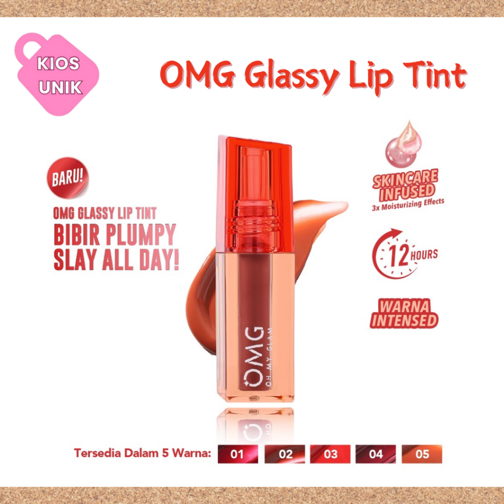 Omg Oh My Glam Glassy Lip Tint | Shopee Malaysia
