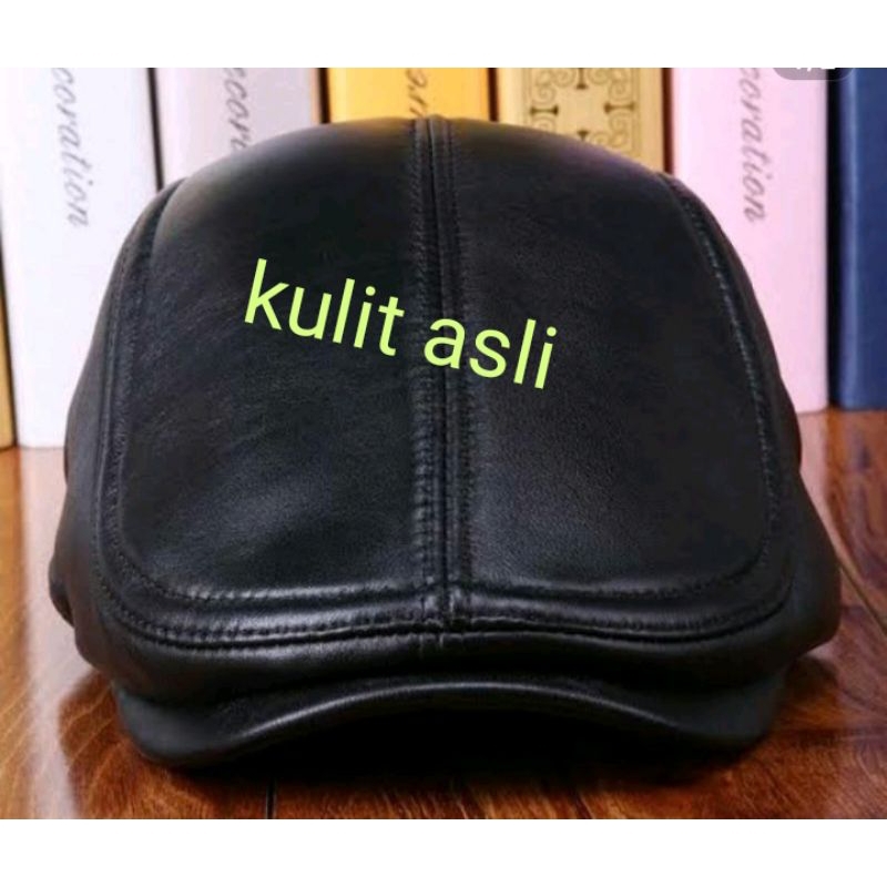 New men's genuine leather pet hat - men's pickpocket pet hat - men's ...