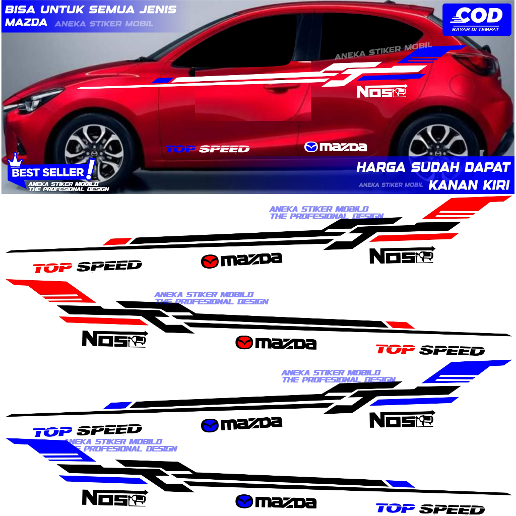 Mazda Car Sticker simple Top Speed Model | Shopee Malaysia