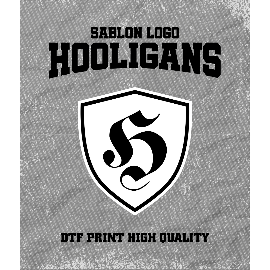 Dtf PRINT HOOLIGANS LOGO SCREEN PRINTING | Shopee Malaysia