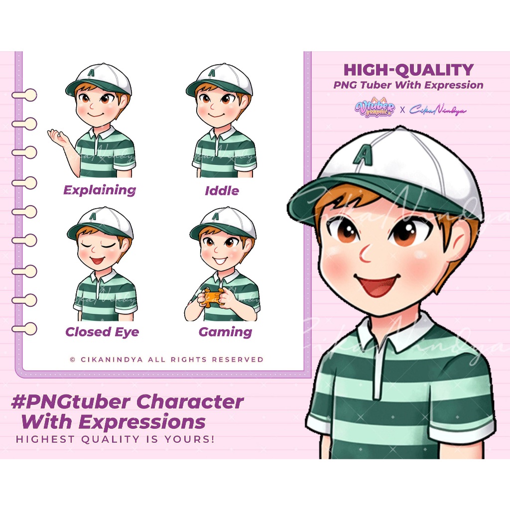 Exclusive PNG Tuber For More Professional Live Streaming, Virtual ...