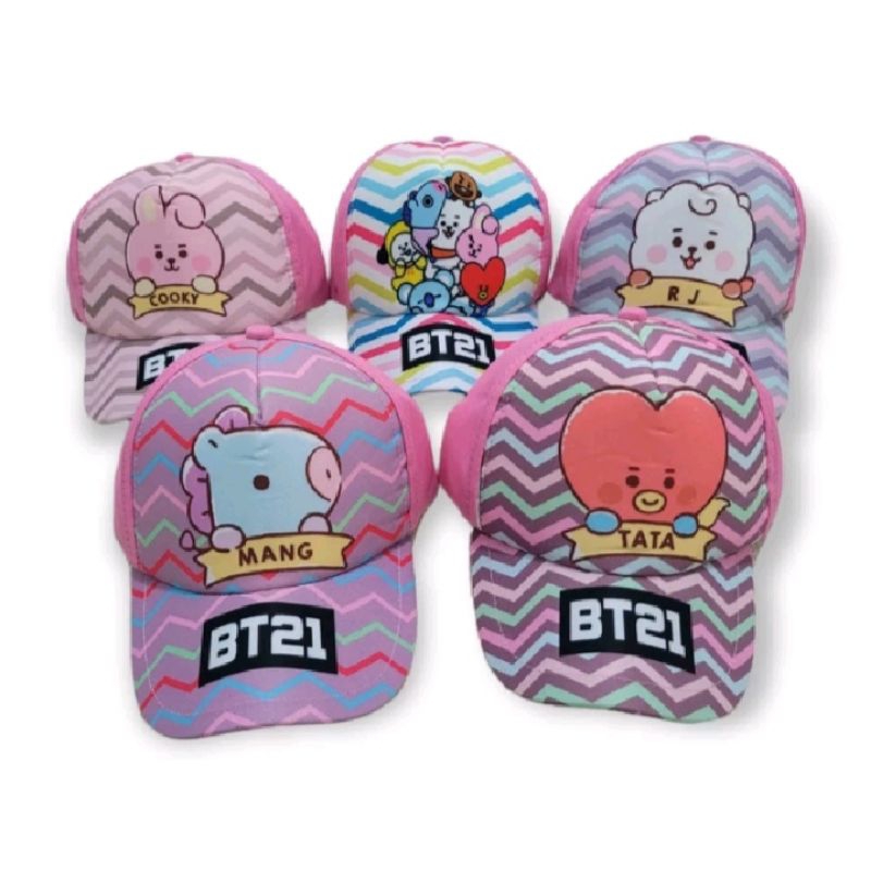 Full sublime BTS character motif children's hat aged 3-10 years ...