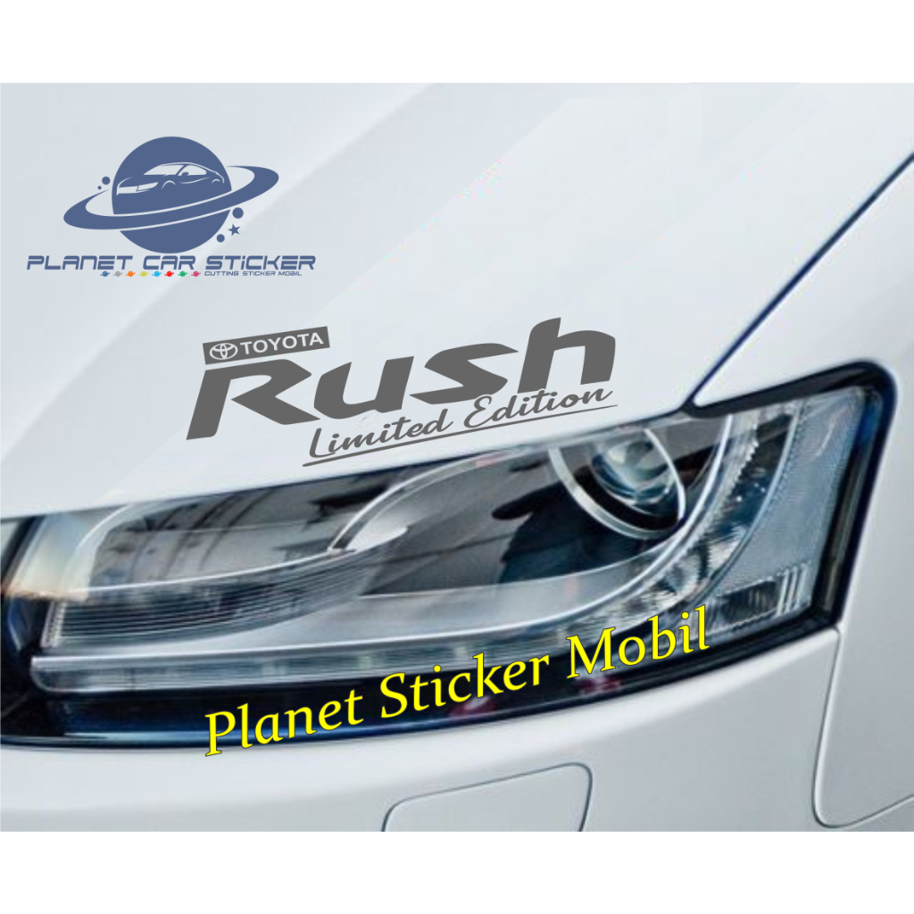 Rush sticker toyota rush gr car hood sticker toyota rush limited ...
