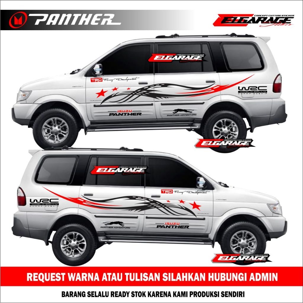 Panther Car Sticker list body Side Car Sticker isuzu panther New ...