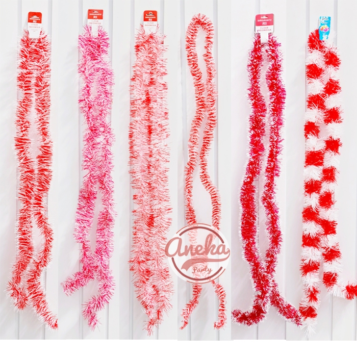 MERAH PUTIH Red And White slinger/August Decoration tinsel slinger/ri ...