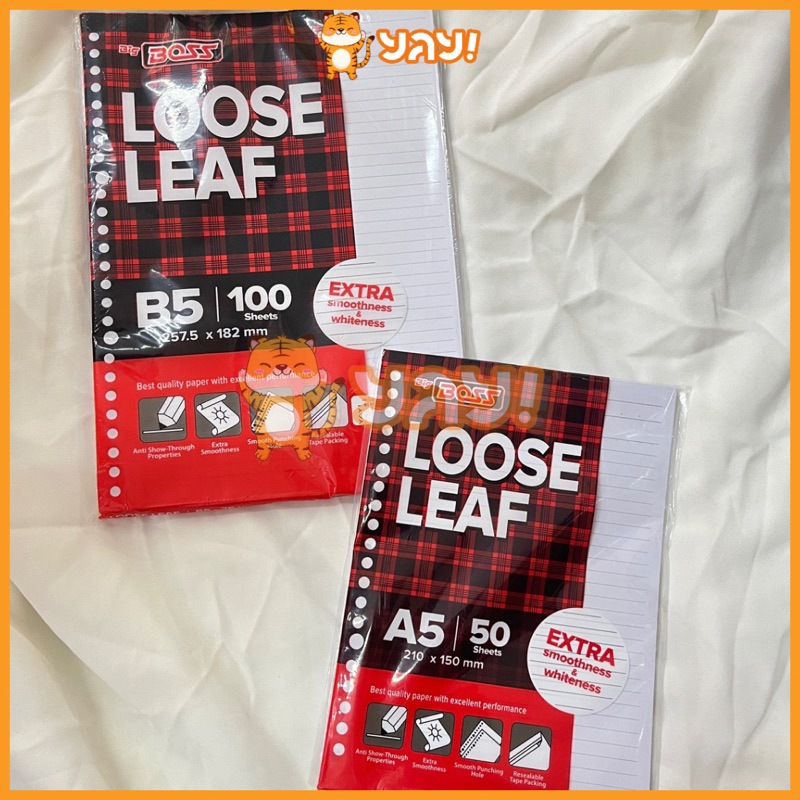 Yes! Fill Binder/Fill Looseleaft Big Boss A5 B5 Contents 100 50 Sheets ...