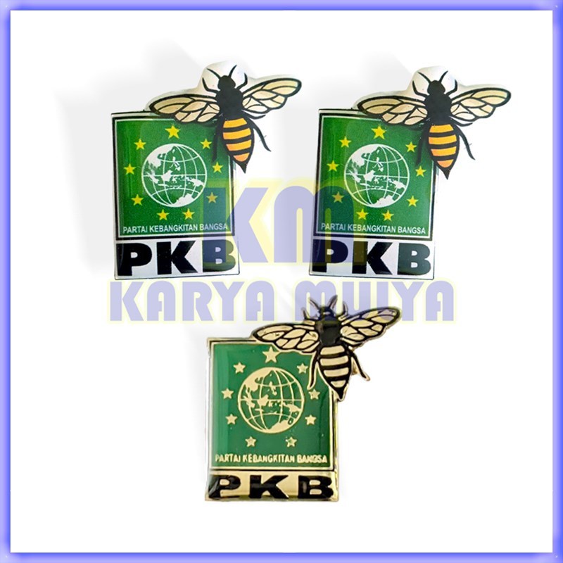 Pkb Bee Pin New Logo New Logo PKB Party Badge New Logo PKB Party Brooch ...