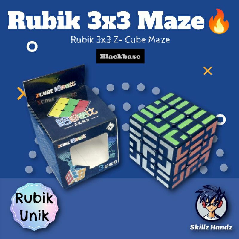 Rubik 3x3 Z-CUBE Maze (Blackbase) Unique Rubik Maze | Shopee Malaysia
