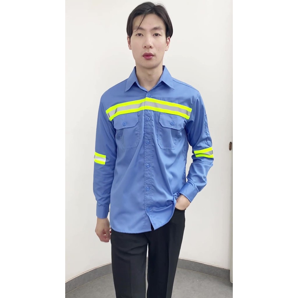 KEMEJA Long Sleeve Safety Uniform Safty Wearpack Work Clothes Shirts ...