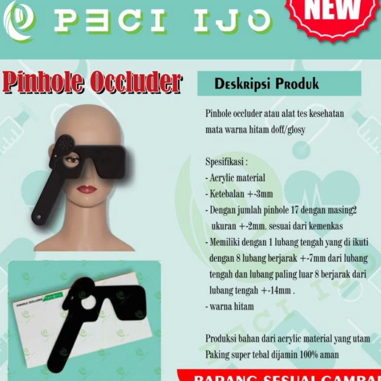 MATA Code S86E OCLUDER pinhole Eye Sharpness Check Test Tool 17 PIN ...