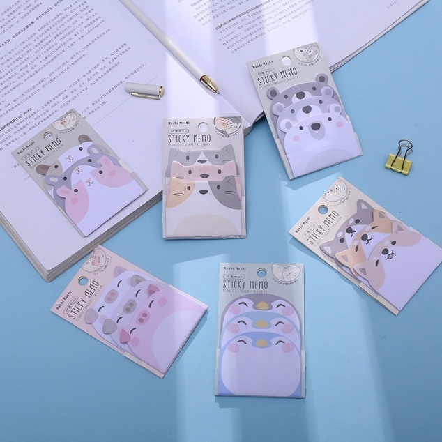 Horrible animal cartoon Japanese korean Style Sticky note memo stick ...