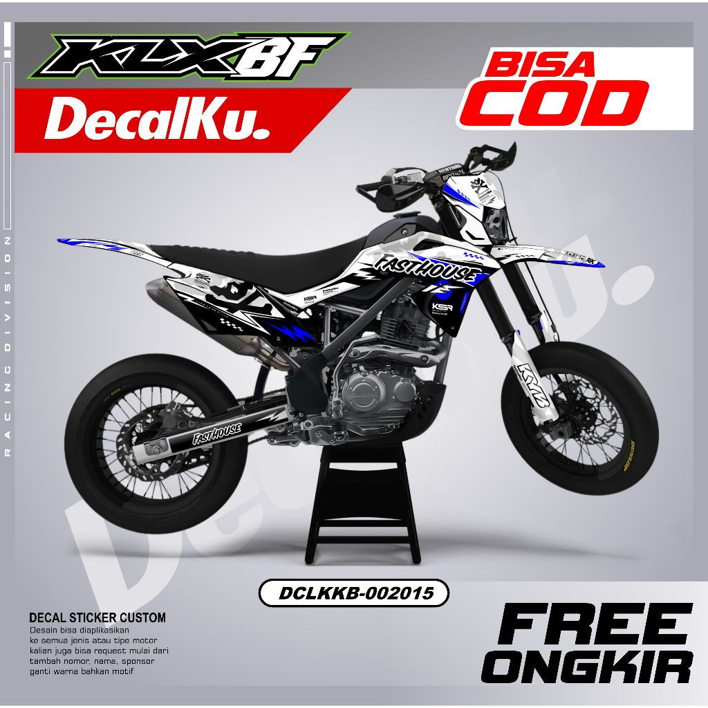 Decal Sticker Motorcycle Cross KLX 150 BF Fullbody-Dekal Sticker KLX BF ...