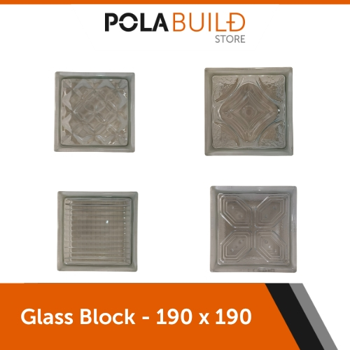 Build Pattern - Glass Block 190 x 190 Motif - Decorative Glass Wall ...