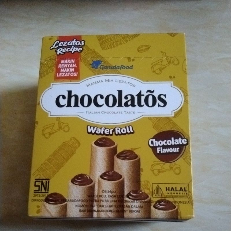 Chocolatos wafer roll Contents 24pc @17gr | Shopee Malaysia