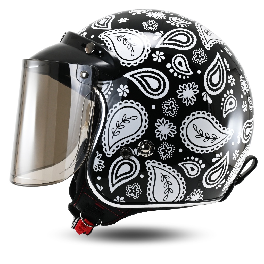 Jitsu JR2 Premium Retro Helmet with SNI Motif | Shopee Malaysia