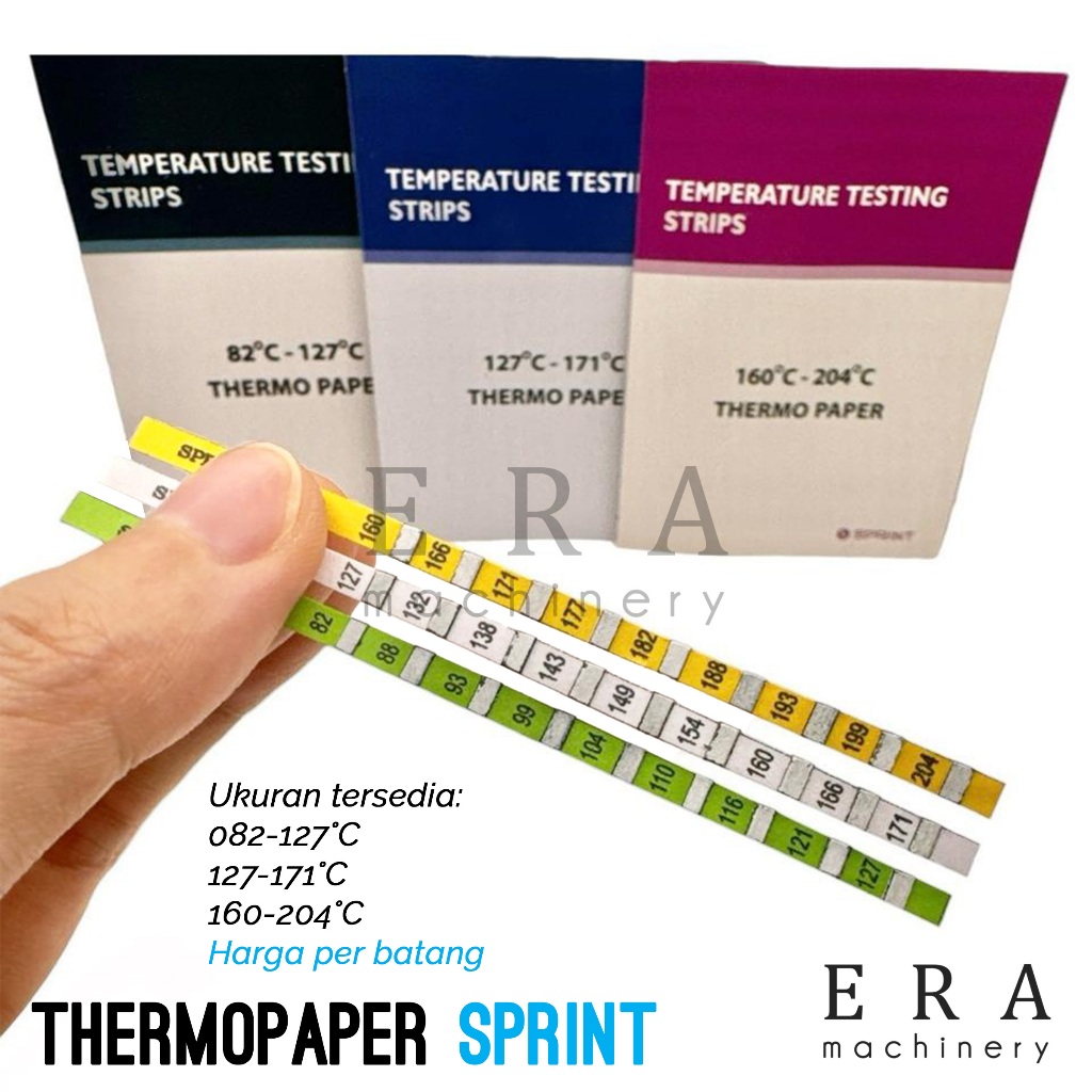 Thermopaper SPRINT 160-204C Temperature Testing Strips SPRINT measuring ...
