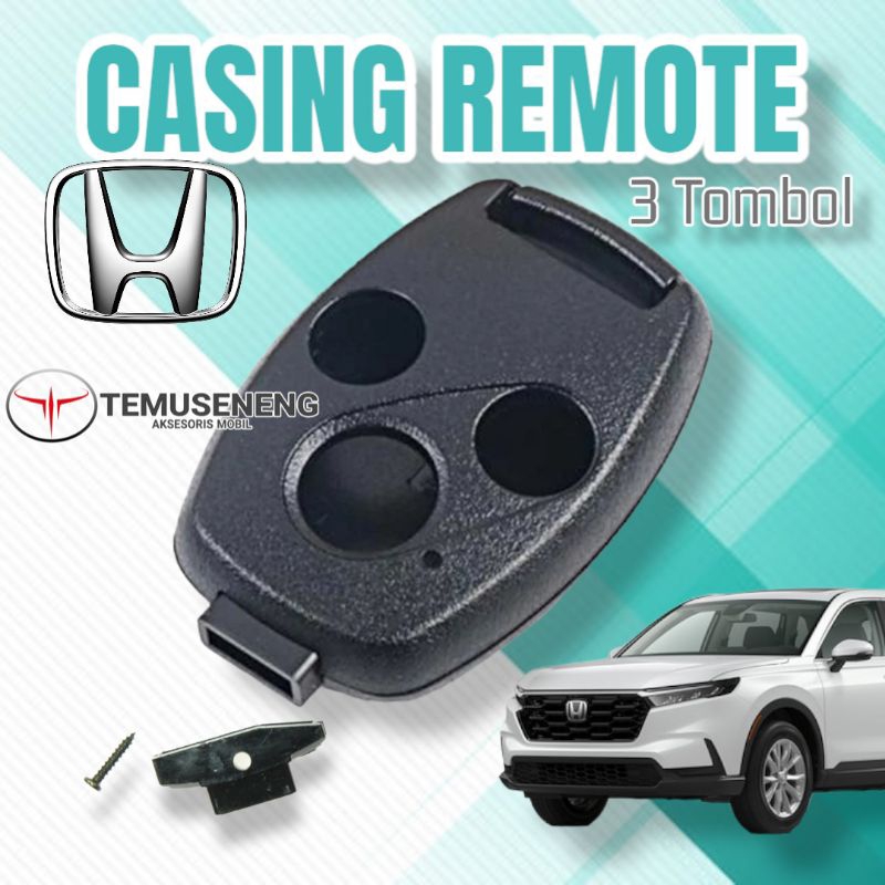 TOMBOL Car Remote Casing 3 BUTTON Cover Key Housing Casing HONDA Jazz ...