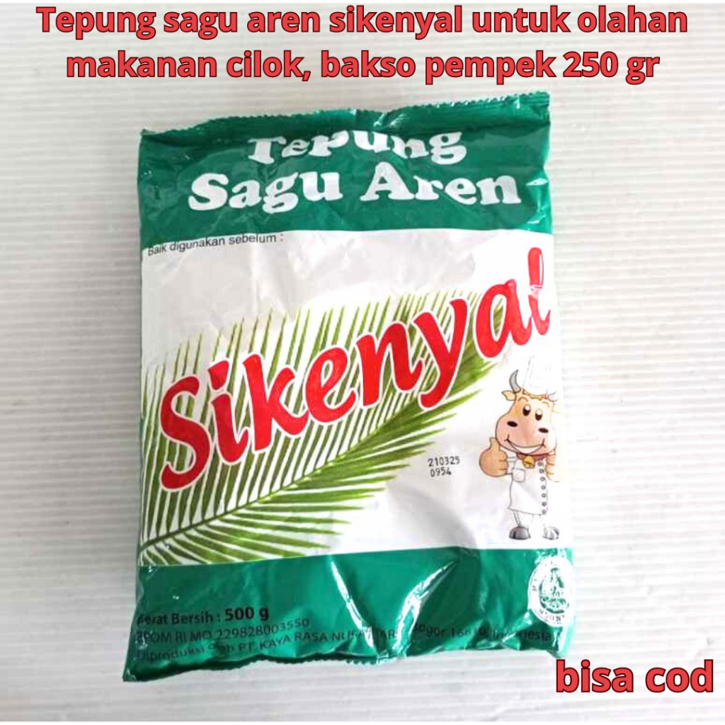 Sikenyal palm sago flour for processed cilok food, pempek meatballs 250 ...